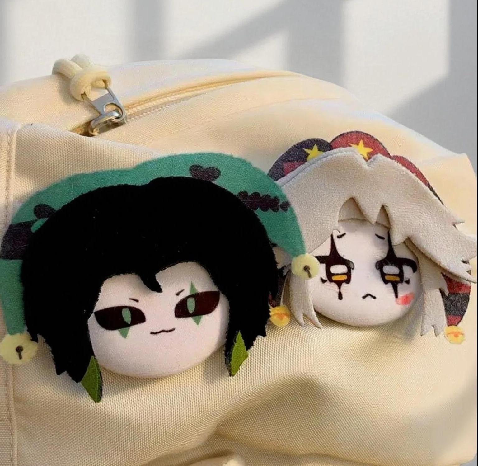 Freak Circus Pierrot & Harlequin Jester Inspired Plush Button - Etsy