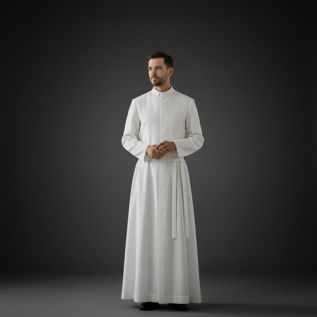 Embroidered Cross Clergy Cassock – Custom Fit Religious Robe - Etsy