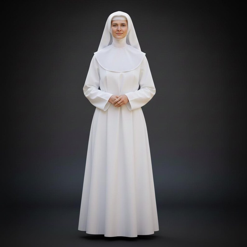 Nun Dress for Women , Adult Nun Outfit , Custom Cassock , Black Clergy ...