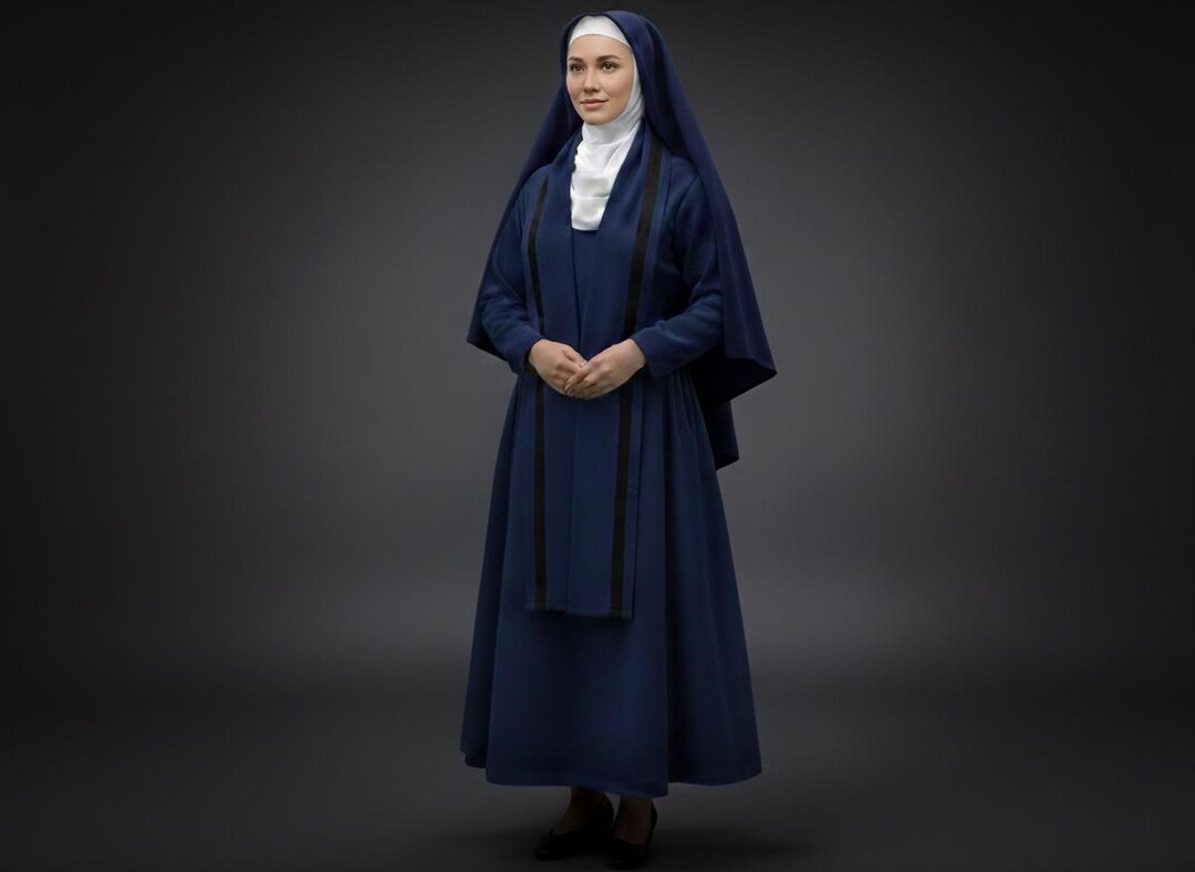 Handmade Nun Habit With Stole | Custom Clergy Outfit - Etsy