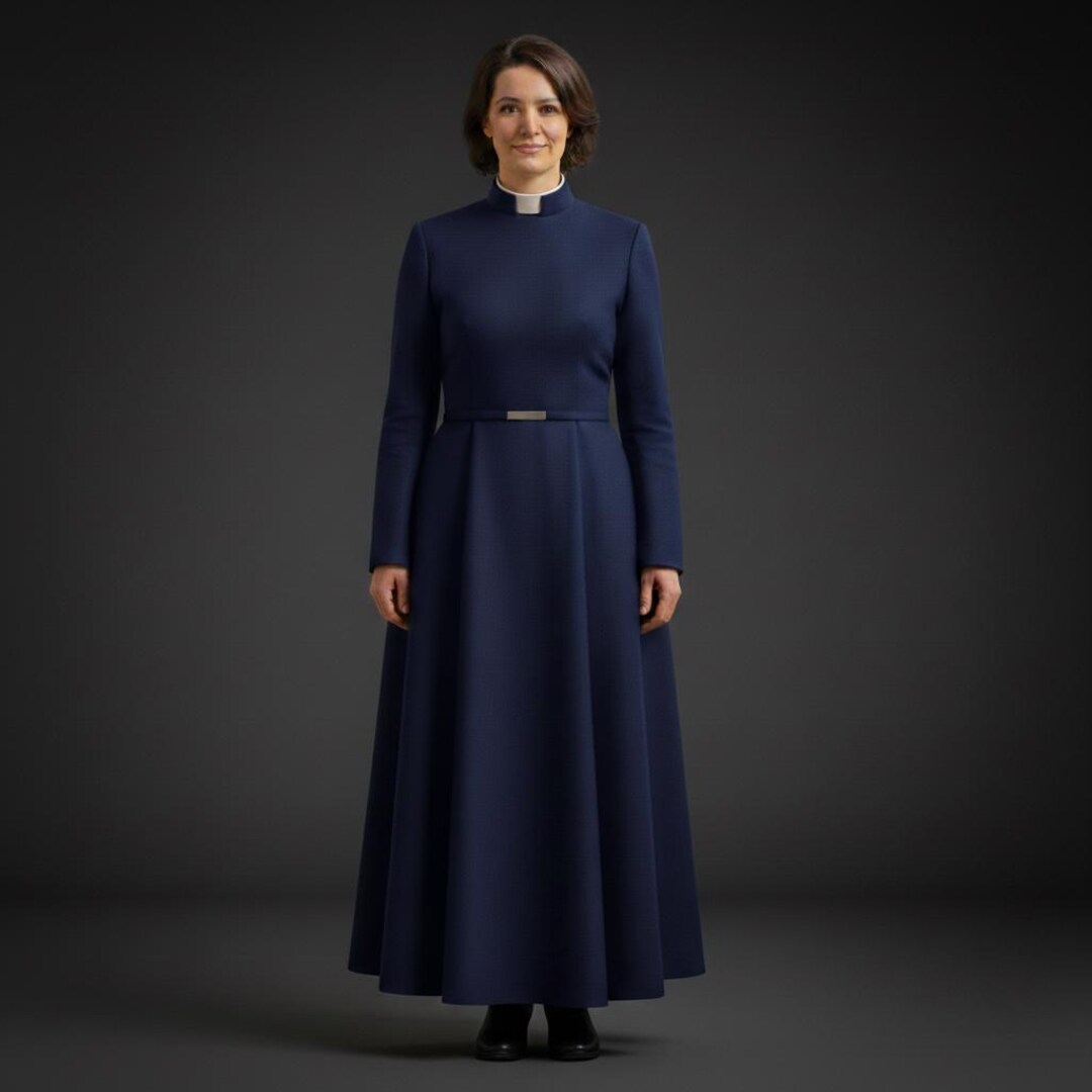 Female Clergy Cassock Blue – Custom Cassock , Robe Religious Garment - Etsy