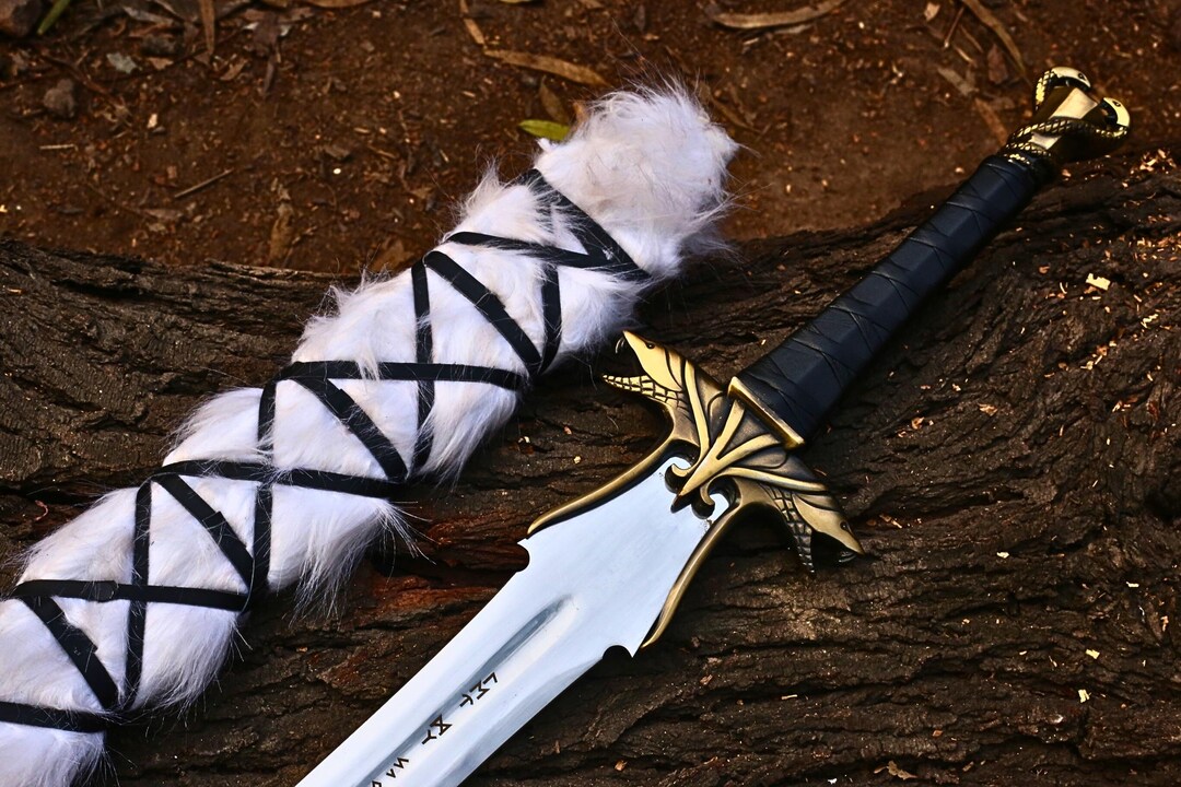 Atlantean Fantasy Sword Replica – Handmade Barbarian Style Collectible ...