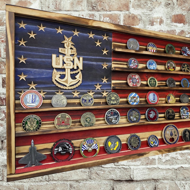 Us Navy Coin Display Case - Etsy