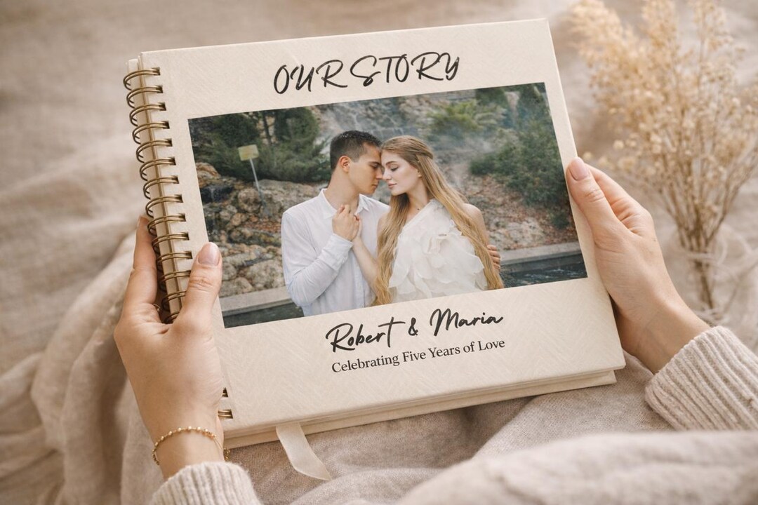Valentine Photobook Template Canva,couple Memory Book Scrapbook ...