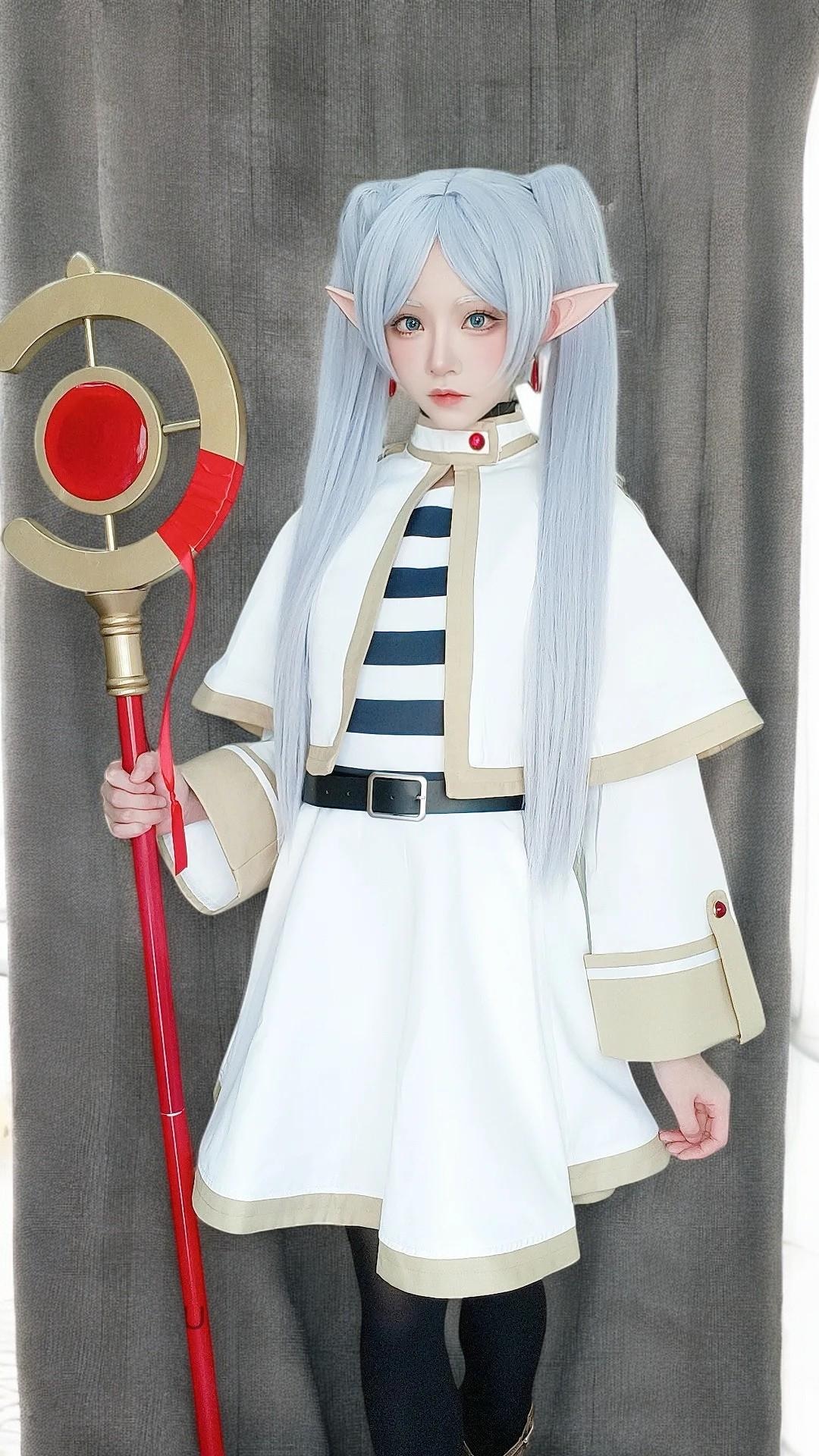 Frieren Cosplay Costume, Frieren Beyond Journey's End Anime, Shawl ...