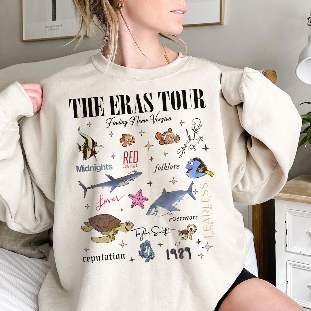 Disney Pixar Finding Nemo Eras Tour Shirt, Nemo Squad Fish Guide Shirt ...