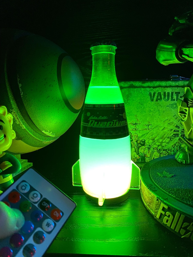 Nuka Cola Quantum LED Lamp - Fallout Inspired Prop Replica - Gaming ...