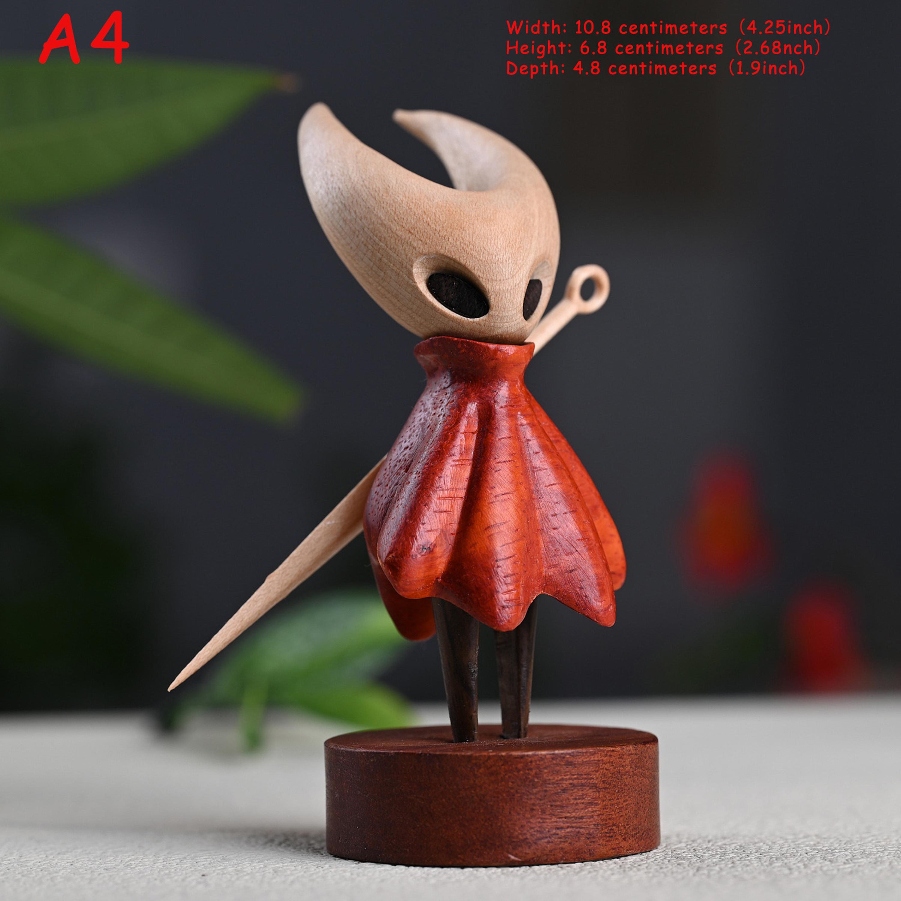 Handmade Hollow Knight Inspired Walnut Wood Sculpture • Magnetic ...