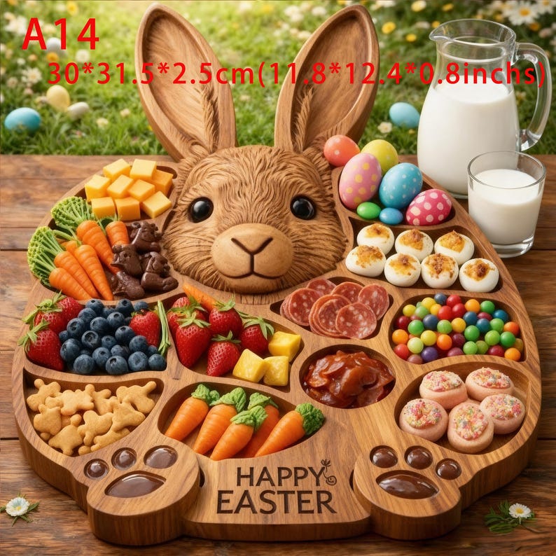 Hand Carved Cat Paw Wooden Serving Tray, Fruit & Charcuterie Platter ...