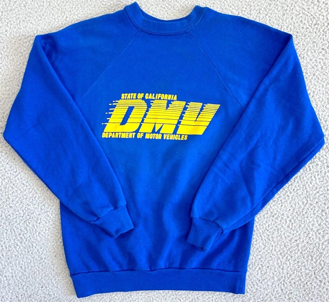 Vintage 70s California DMV Department Motor Vehicles Sweatshirt Mens ...