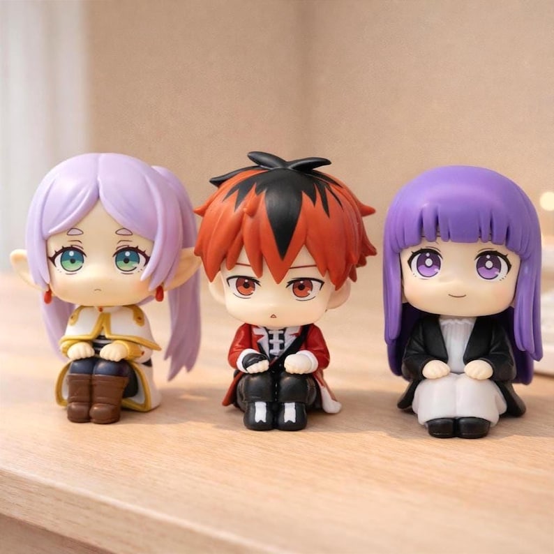 Frieren Anime Figure Set – Chibi Desk Decor Collectibles - Etsy UK