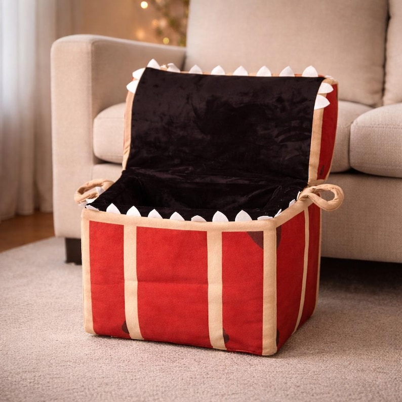 Frieren Mimic Chest Plush – Anime Treasure Box Pillow, Fantasy Decor - Etsy