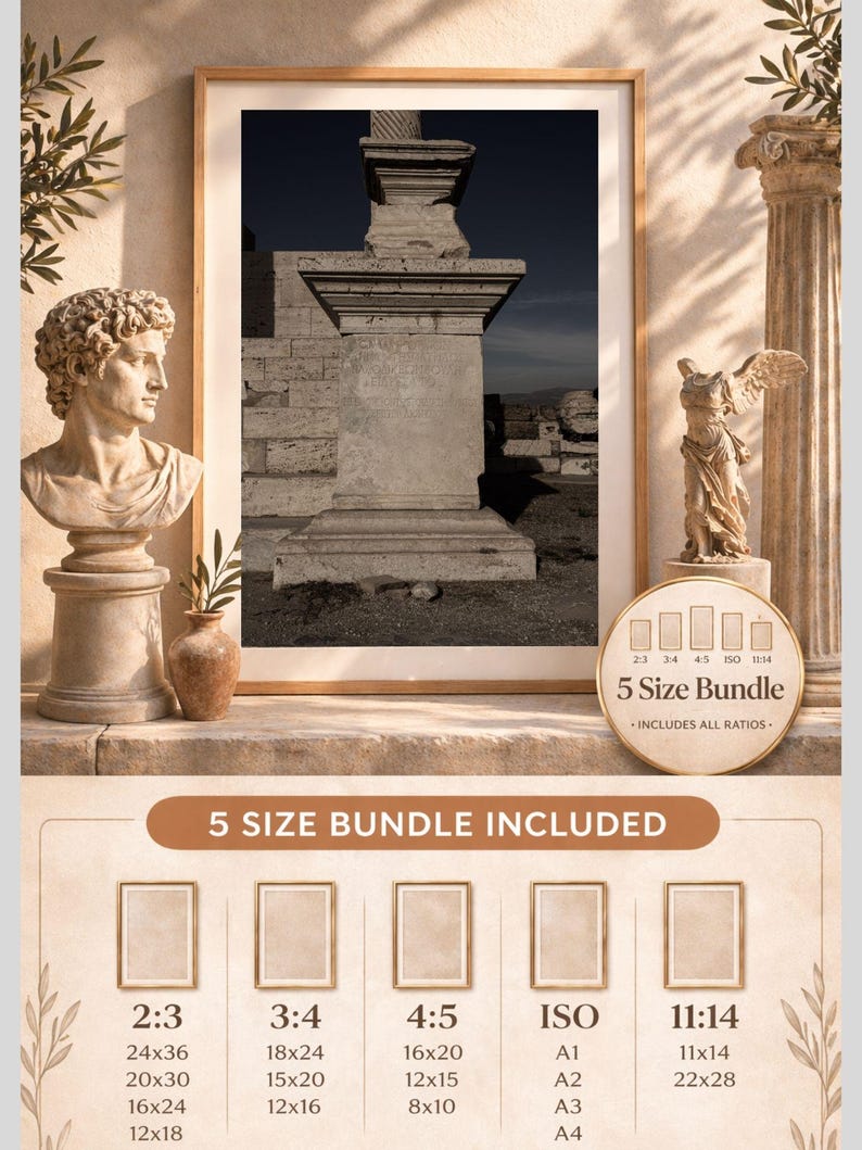 Ancient Stone Column Inscription Print (digital Download) - Etsy