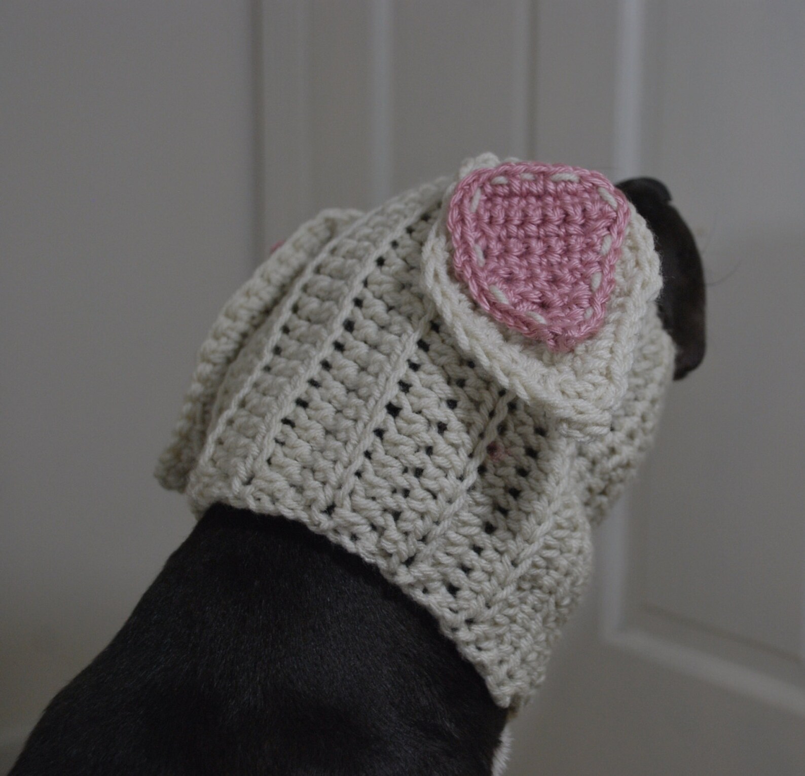 Crochet Dog Snood Beige Rabbit MADE TO ORDER | Etsy