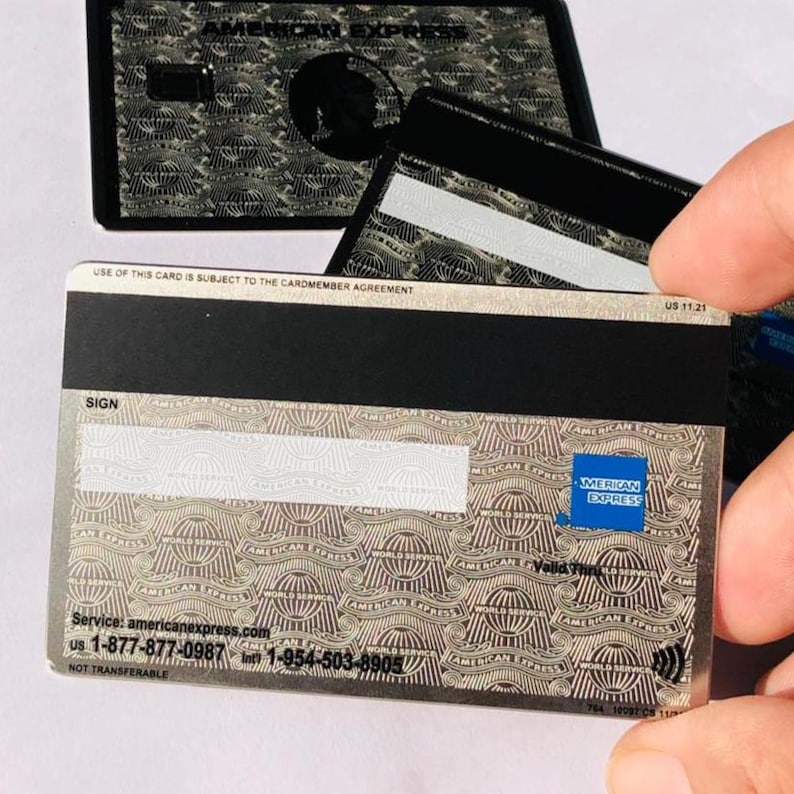 Customized Silver AMEX American-express Centurion Metal Card Priority ...