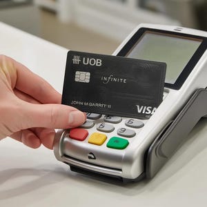 Personalized Metal Laser Engraved UOB Infinite VISA Credit/debit Card ...