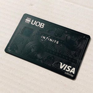 Personalized Metal Laser Engraved UOB Infinite VISA Credit/debit Card ...