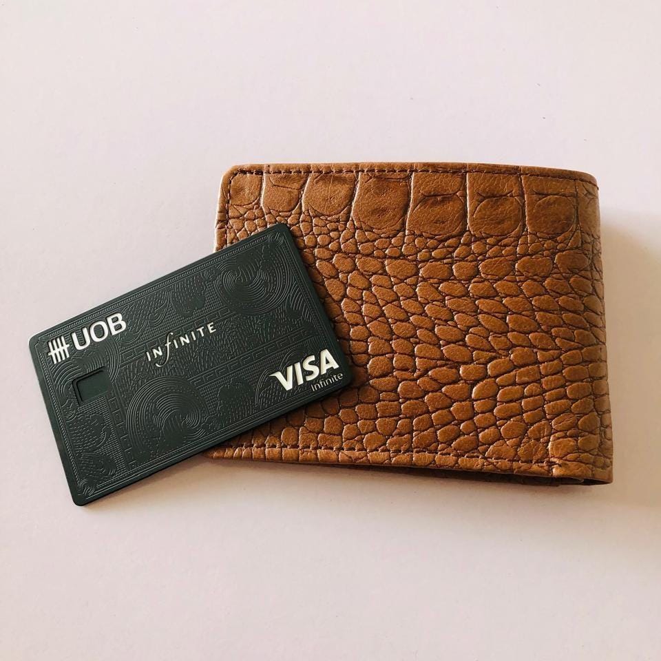 Personalized Metal Laser Engraved UOB Infinite VISA Credit/debit Card ...