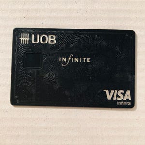 Personalized Metal Laser Engraved UOB Infinite VISA Credit/debit Card ...
