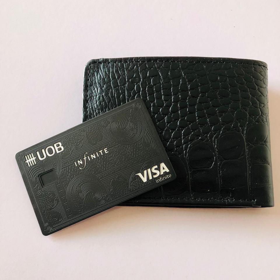 Personalized Metal Laser Engraved UOB Infinite VISA Credit/debit Card ...