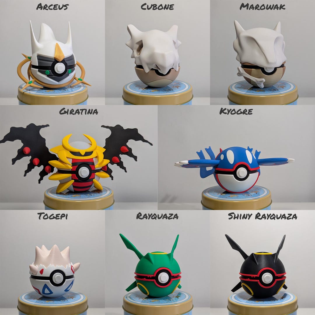 Pokemons as Custom Pokeballs 3D Printed - Etsy Canada