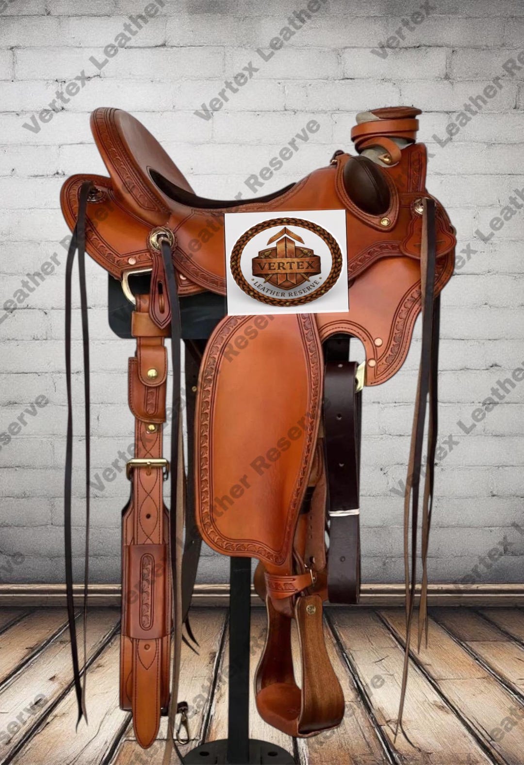 Wade Tree A Fork Bucking Rolls Attached Western Ranch Roping Leather ...