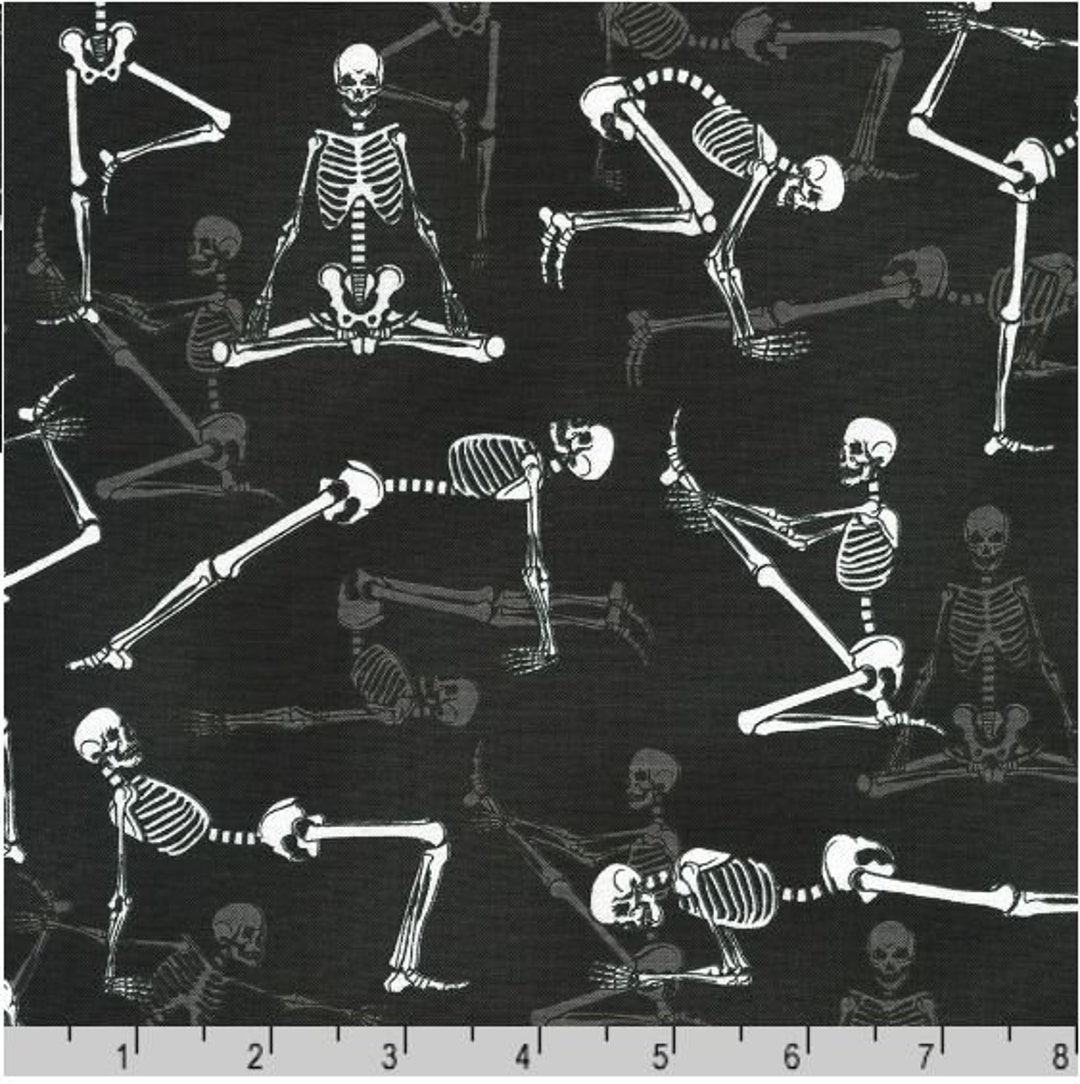 Glow in the Dark Skeleton Yoga in Nightfall From Lights Out Collection ...