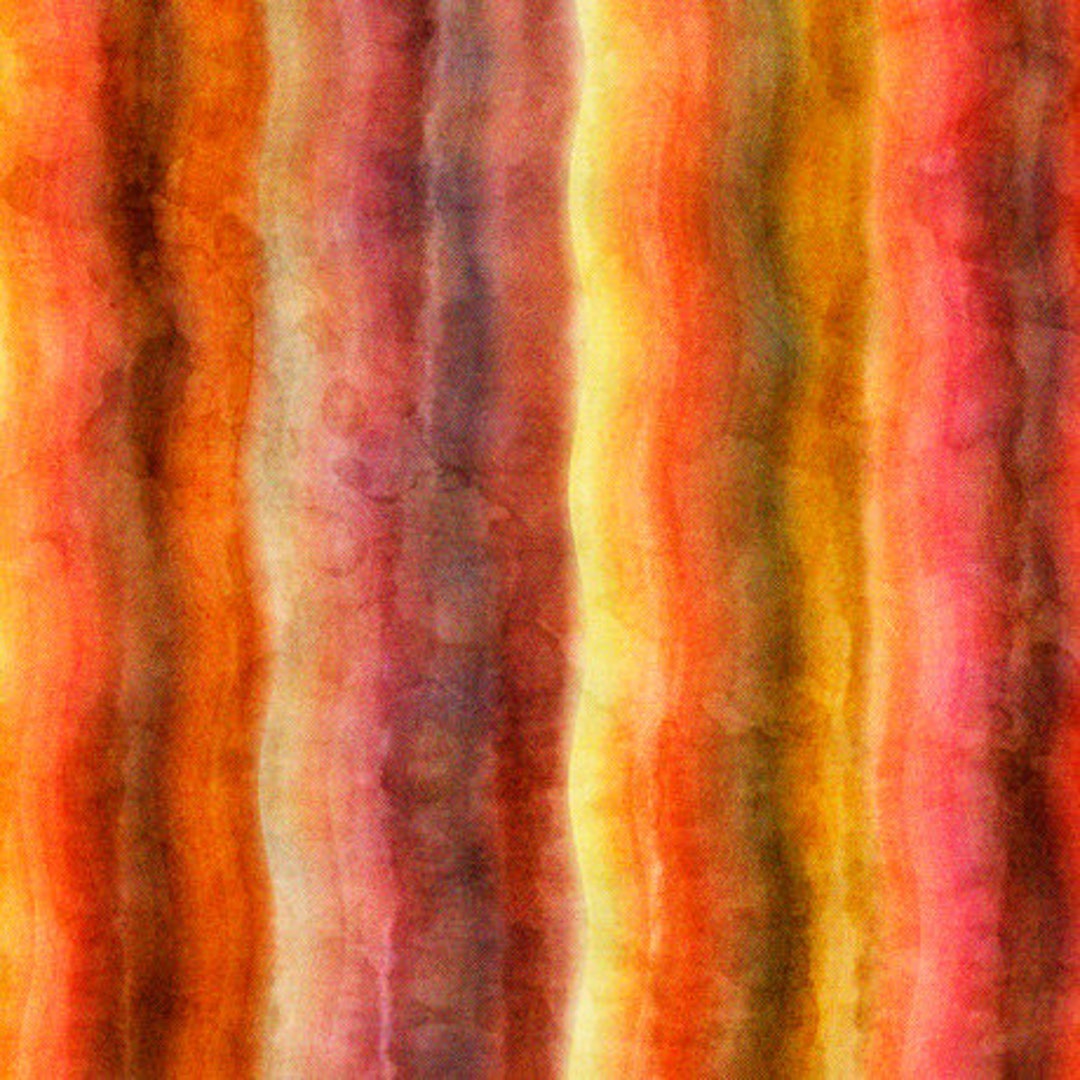 Wavy Stripe in Orange Multi From Pacifica Collection by QT Fabrics 100% ...