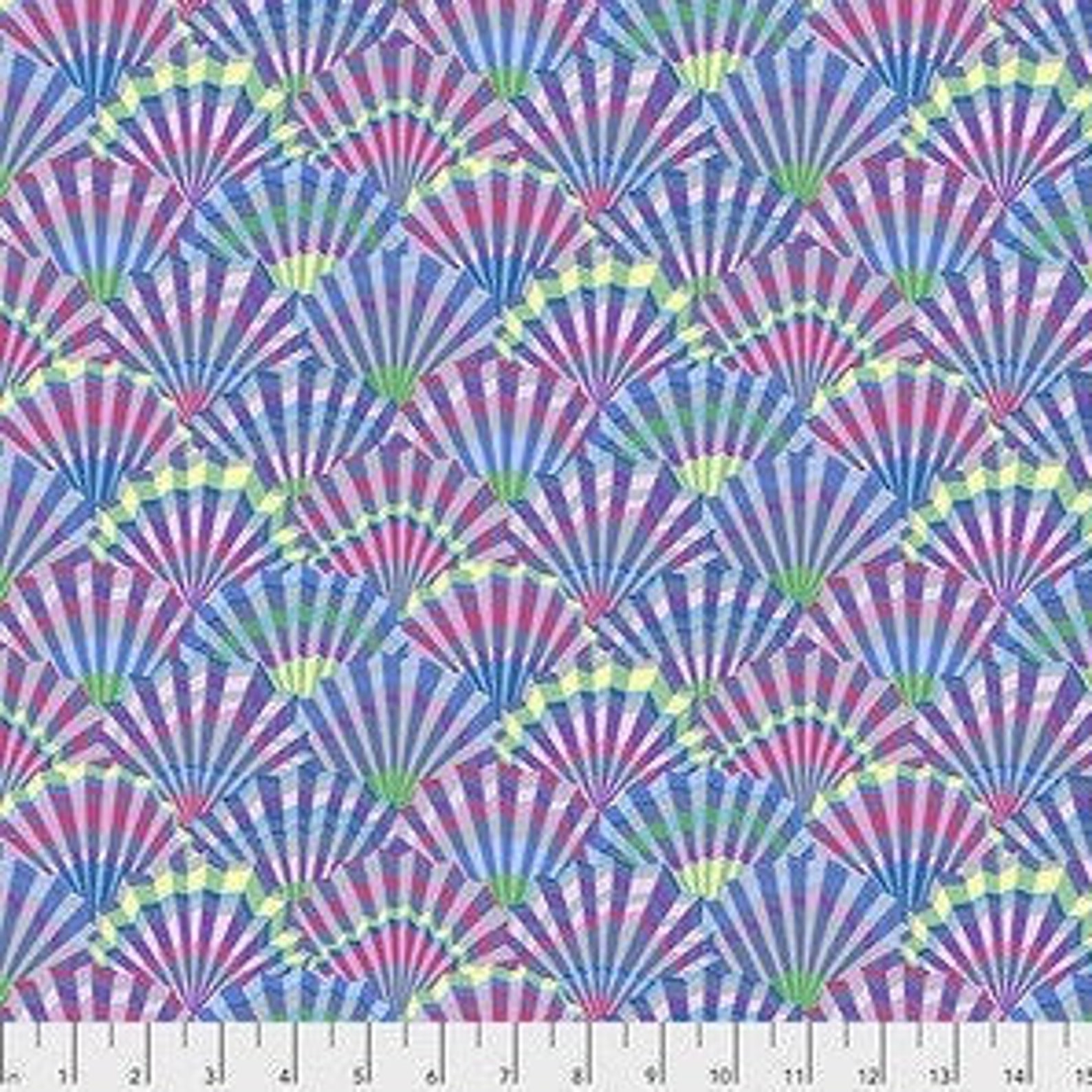 Kaffe Fassett Fabric- Paper Fans in Black From Kaffe Fassett Collective ...