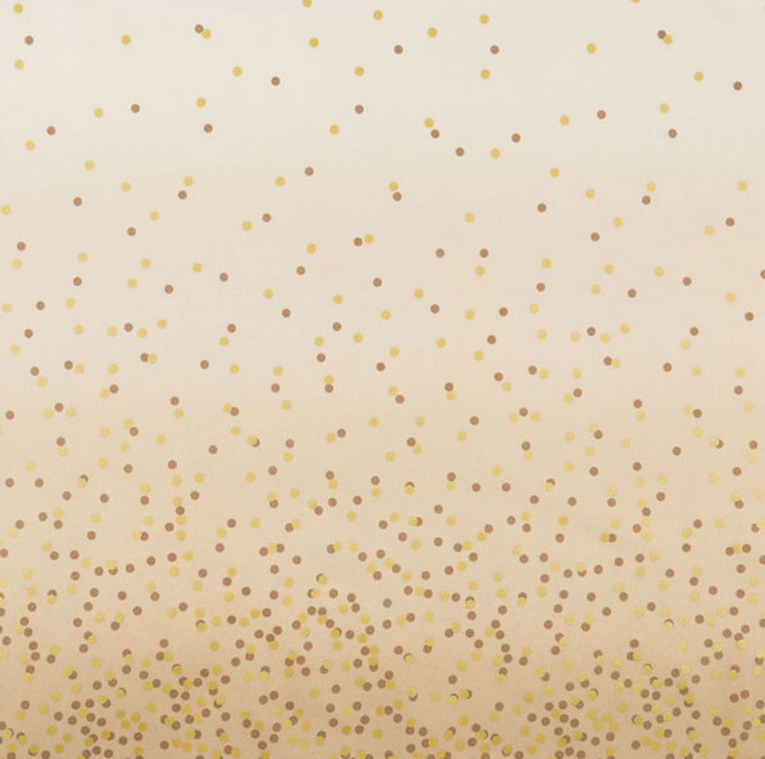 Sand Ombre Metallic Confetti Dots Double Border From Moda Fabrics by V ...