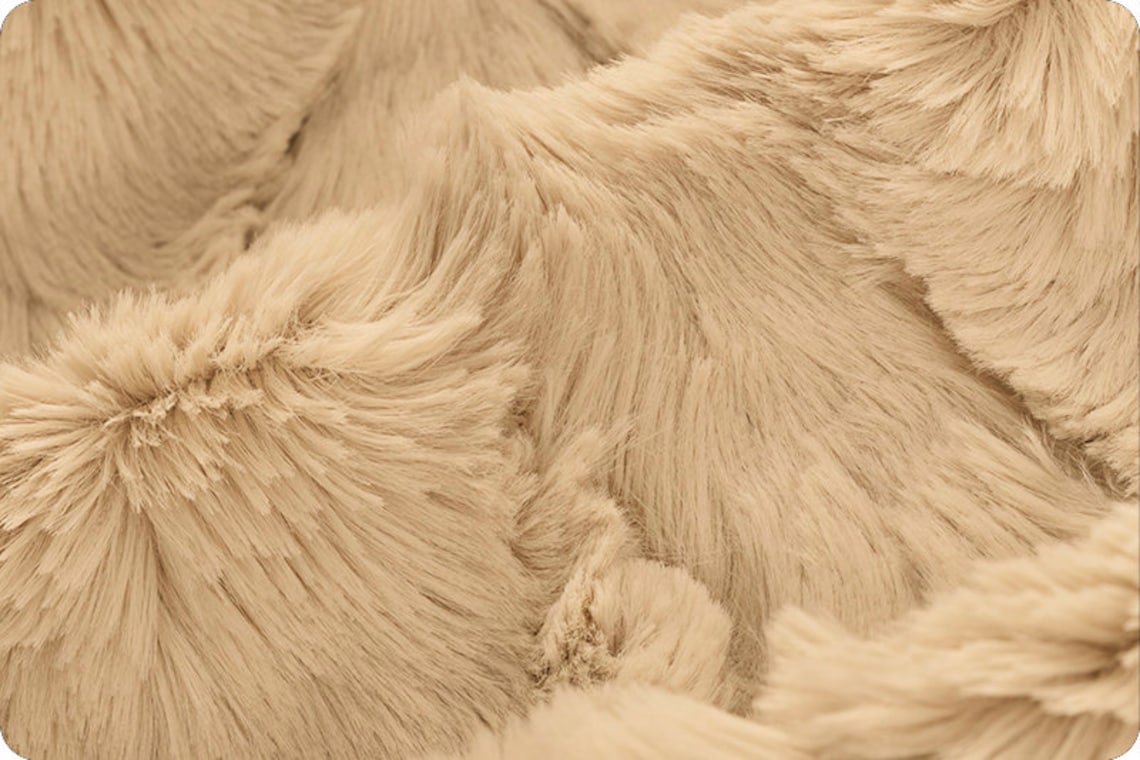 Luxe Cuddle® Glacier in Latte High Pile Plush MINKY From - Etsy