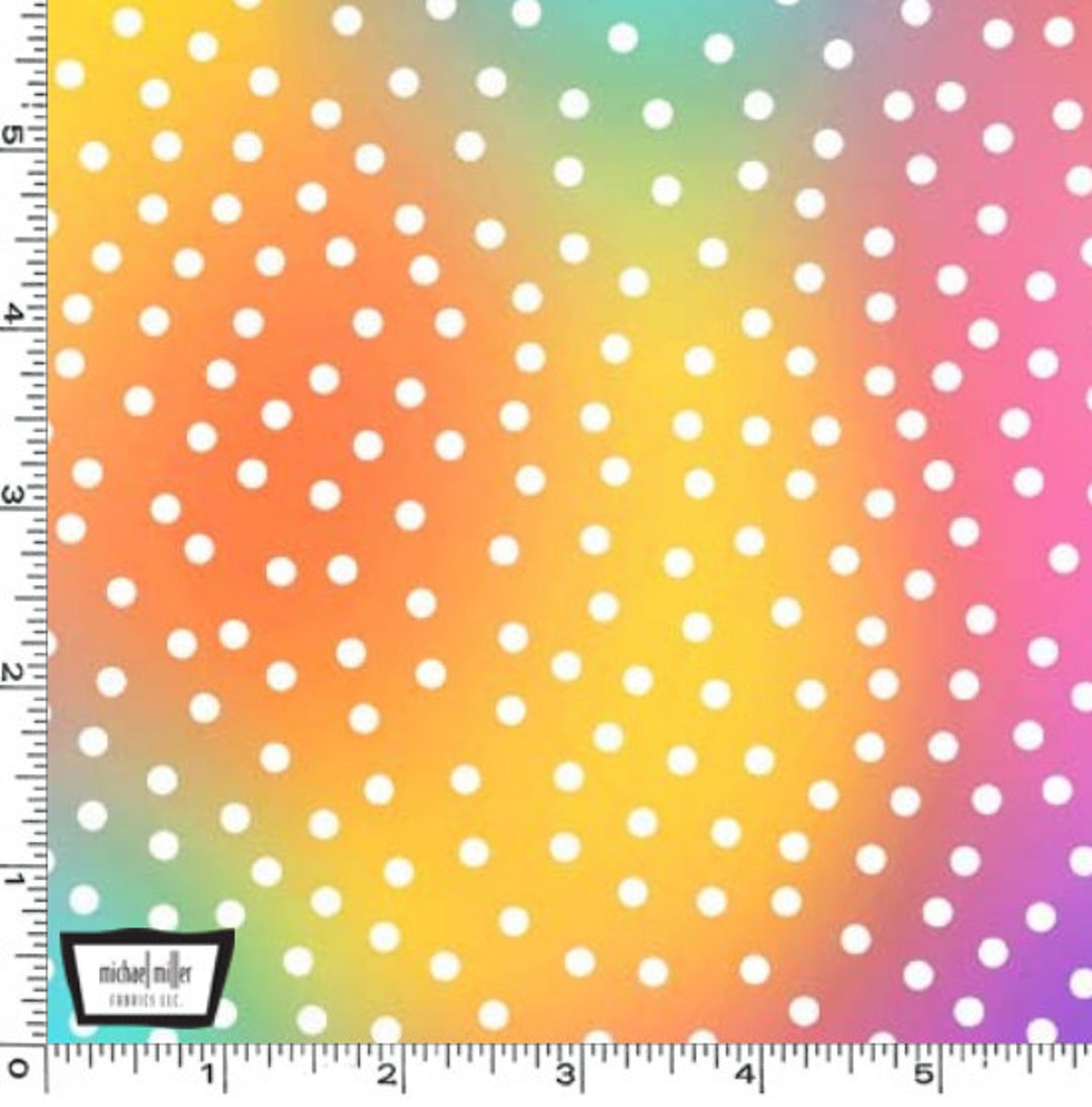Rainbow Ombre Dots in Pastel From Kaleidoscope Collection for Michael ...