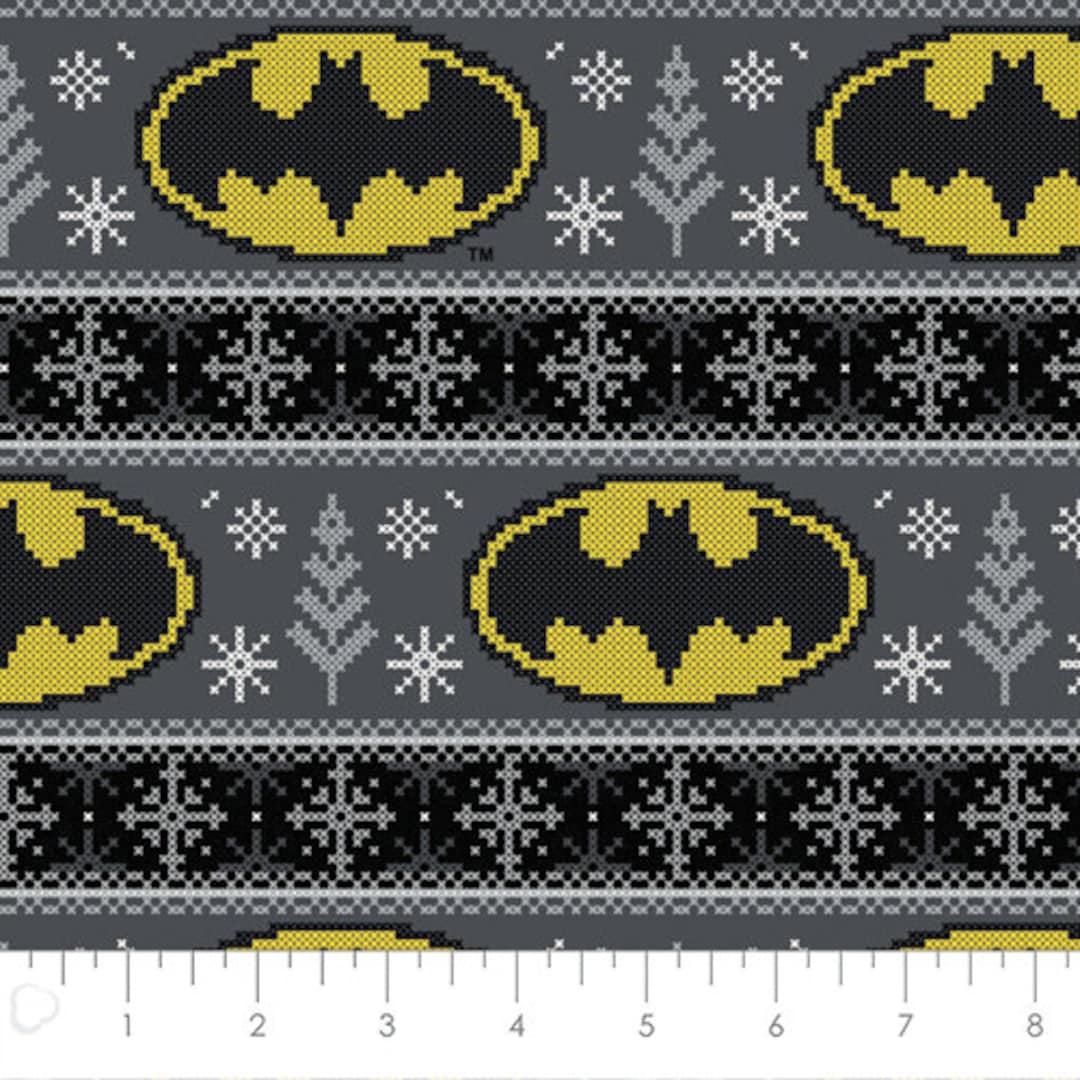 Disney Stoff Batman Symbole Fair Isle aus Camelot Stoff DC Comics ...