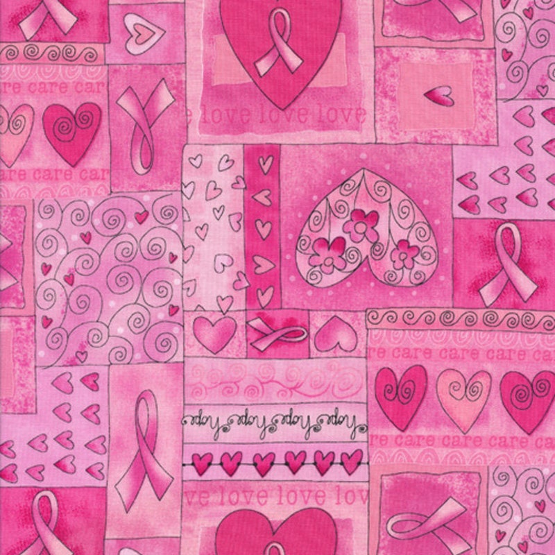 Breast Cancer Fabric - Etsy