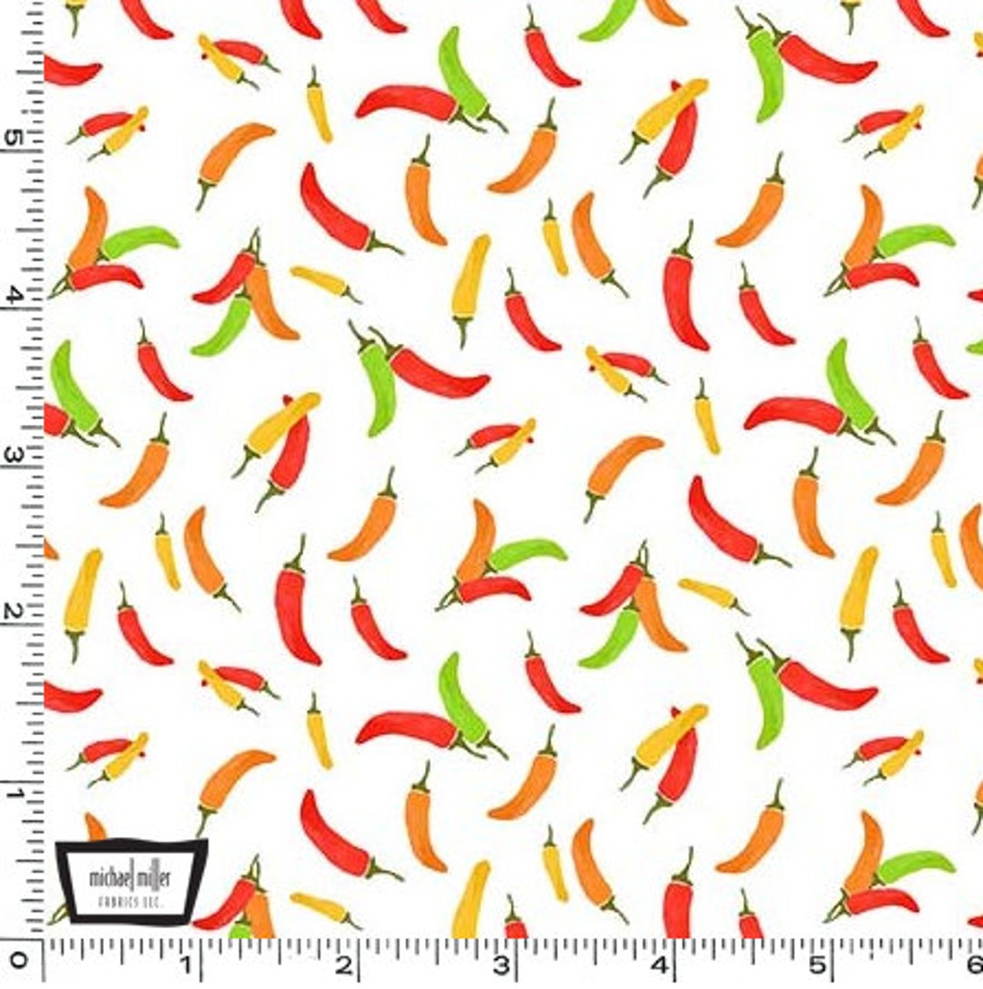 Hot, Hot, Hot Peppers From La Vida Loco Collection by Michael Miller ...