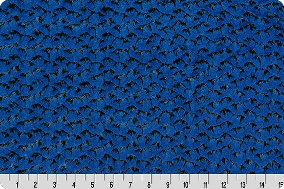MINKY Luxe Cuddle® Ridge in Royal Blue From Shannon Fabrics | Etsy