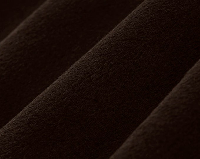 MINKY Mocha Brown Solid Bella From Michael Miller Snuggle Minky ...