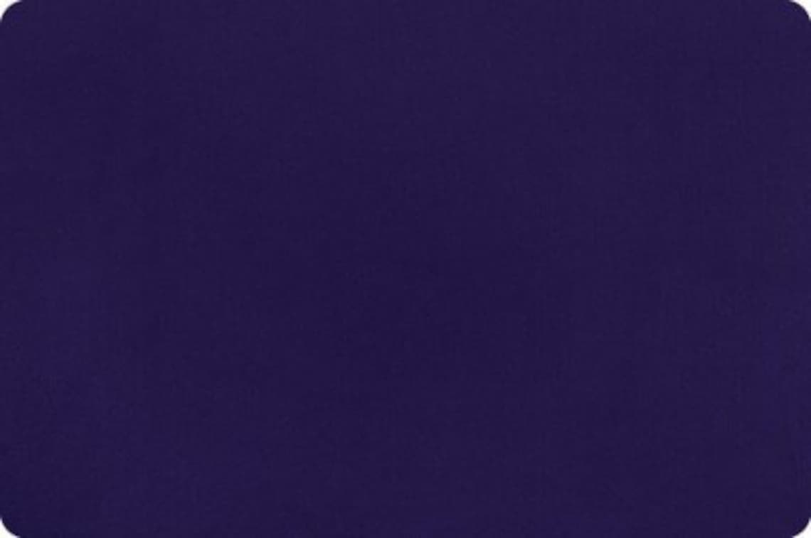 Solid Cuddle® 3 in Indigo Purple Smooth MINKY From Shannon - Etsy