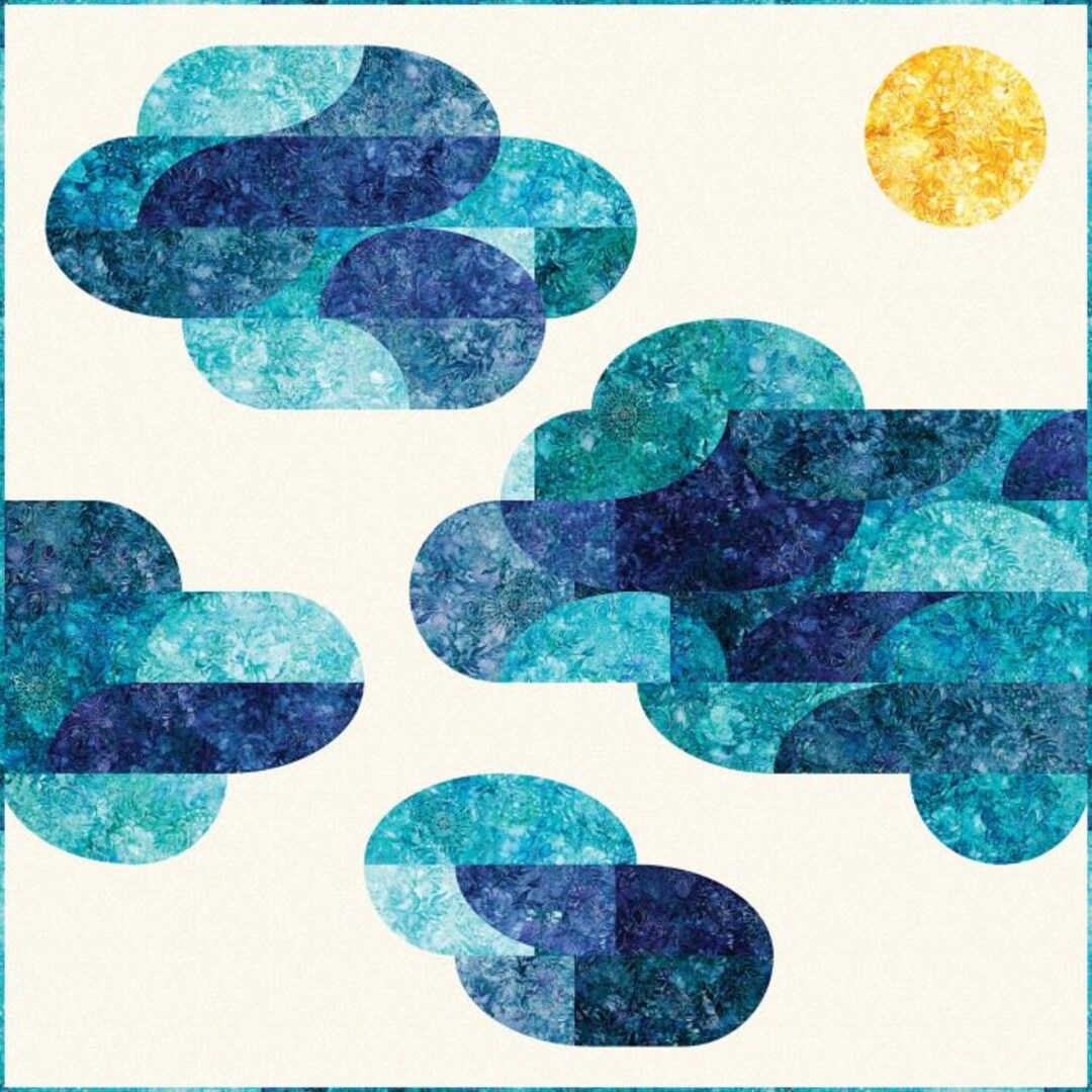 Big Island Sky QUILT KIT Day Vers. Featuring Floralessence Collection ...