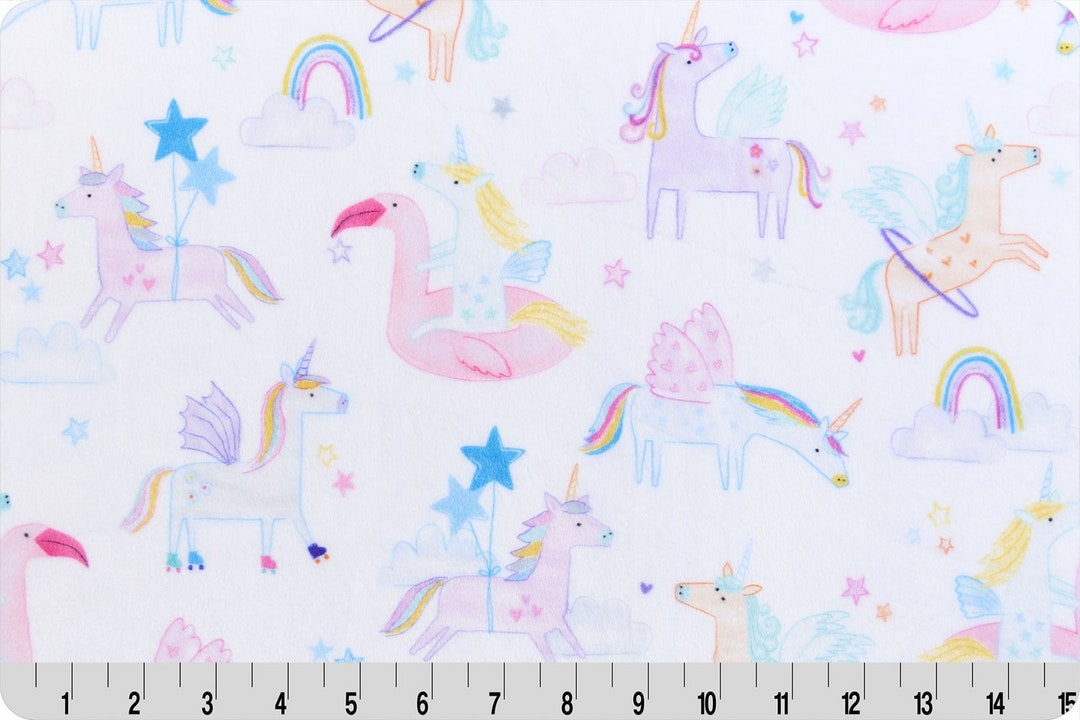 Unicorn Land Digital Cuddle® Multi Smooth Minky From Shannon Fabric - 2 ...