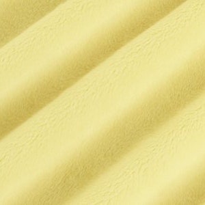 Solid Cuddle® 3 in Yellow Minky Plush Fabric From Shannon Fabrics- 3mm ...