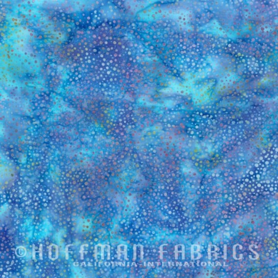 Royal Blue Dot Batik 100% Cotton Dyed and Batiked by Hand in Bali From ...