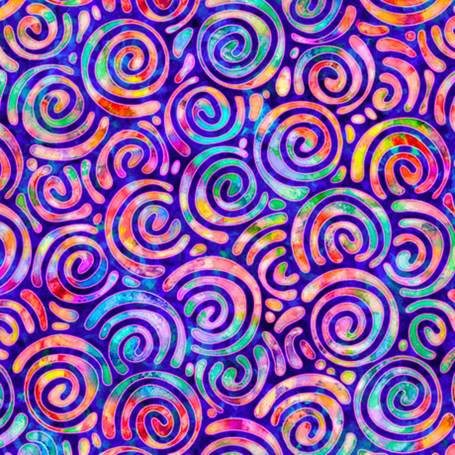Colorful Packed Scroll Swirl in Purple From Brilliance - Etsy