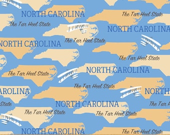 North Carolina State Fabric - Etsy