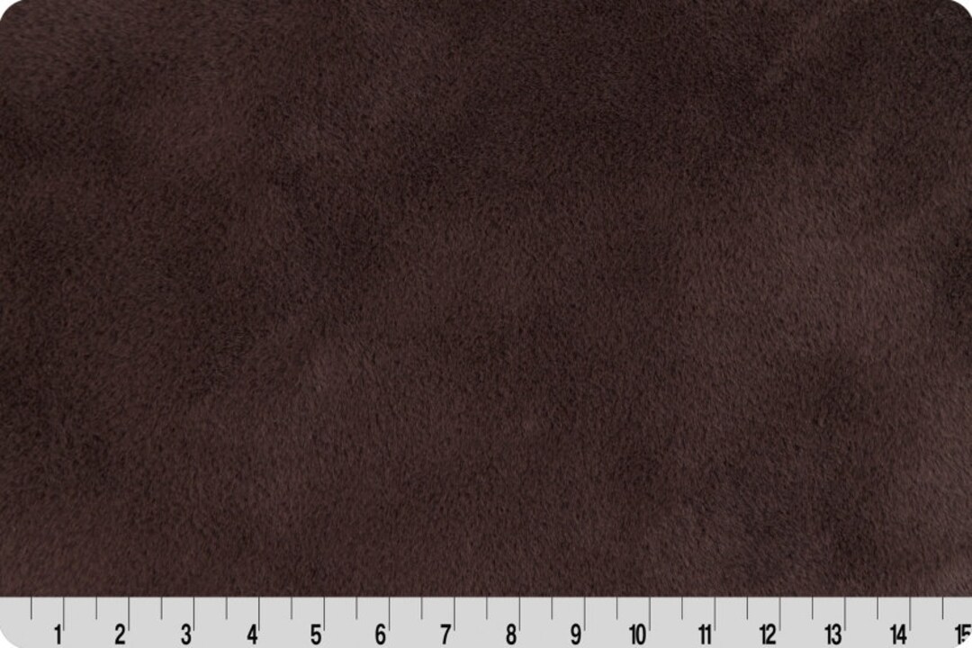Luxe Cuddle® Encore in Chocolate From Shannon Fabrics- 15mm Pile- You Choose the Cut - Etsy
