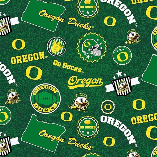 Oregon Ducks Fabric - Etsy