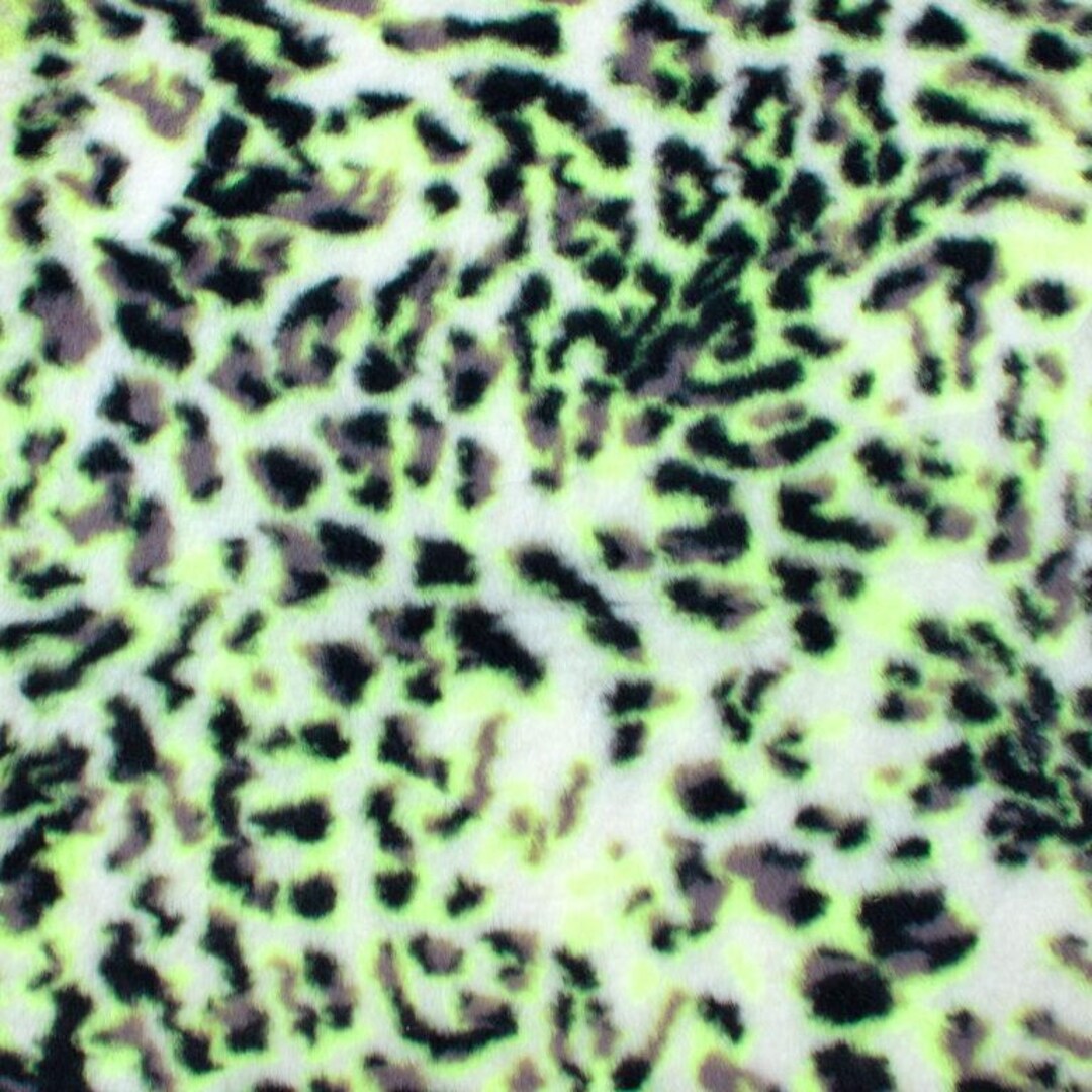 Yellow Neon Lynx Kodi Snuggle From EZ Fabrics - Glows in Black Light - Etsy
