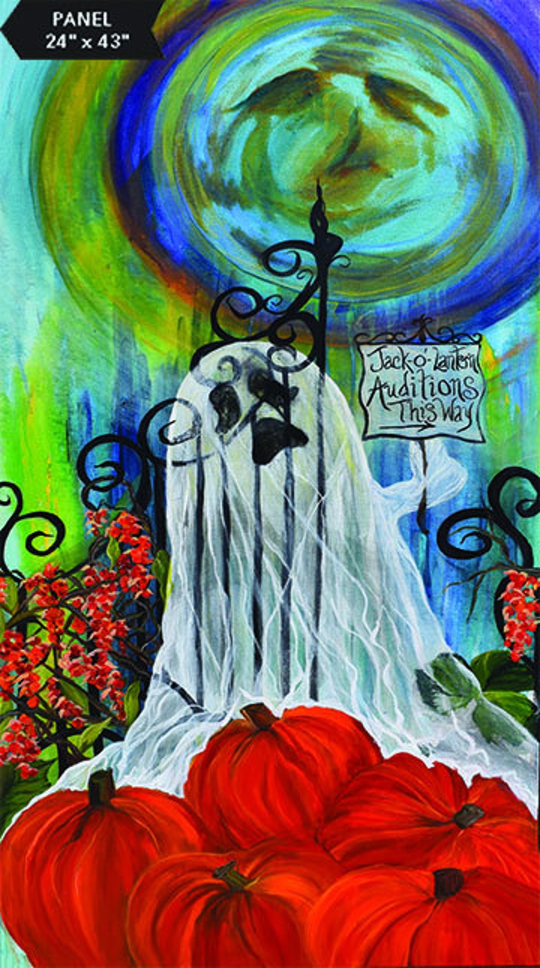 Bittersweet Halloween Ghost Panel From Northcott Fabrics by Frond ...