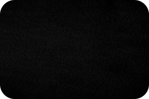 Black Solid Cuddle® 3 Soft Plush Minky Fabric From Shannon | Etsy