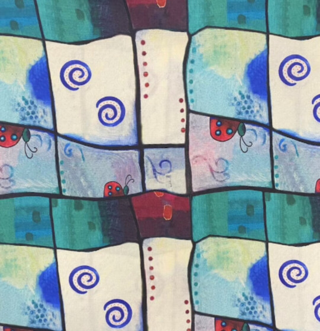 Lady Bug Patchwork From Painterly Garden Collection by - Etsy